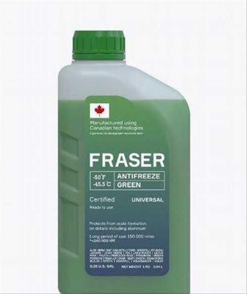 Антифриз Fraser универсальный зеленый -45 1Л