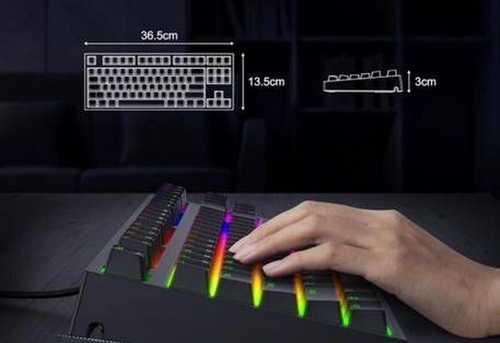 Игровая клавиатура, проводная клавиатура со светод