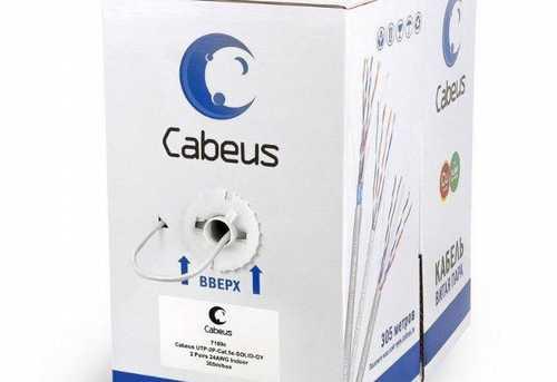 Витая пара UTP 5e 2 пары Cabeus solid-lszh-GY