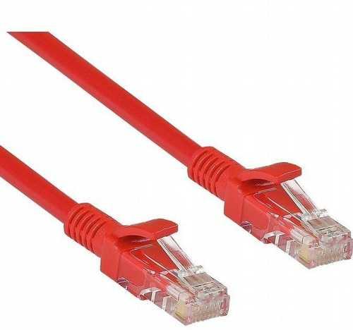 Exegate EX258679RUS Патч-корд UTP-RJ45-RJ45-5e-3M-RD, UTP, cat.5e, 3м, красный