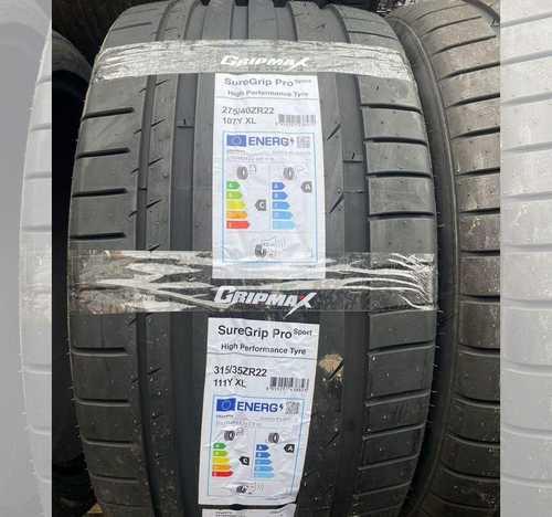 Gripmax SureGrip Pro Sport 315/35 R22 и 275/40 R22 107Y