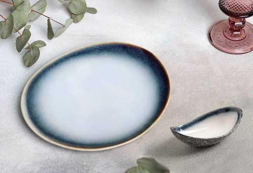 Набор тарелка и соусник Sea pearl керамика