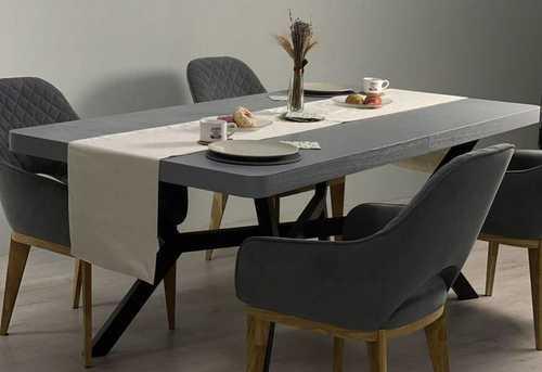 Раздвижной обеденный стол Лофт из Дуба 190 + 60см
