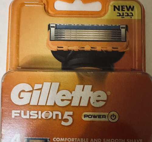 Сменные кассеты Gillette Fusion5 Power, 4 шт. Ориг