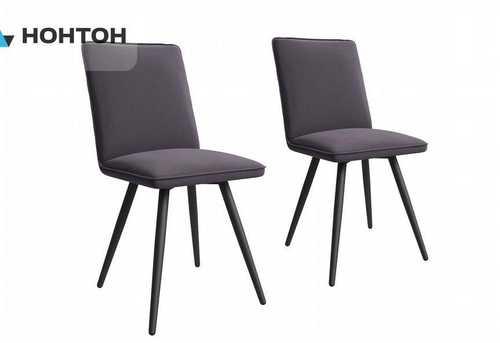 Комплект стульев Детройт темно-серый / черный