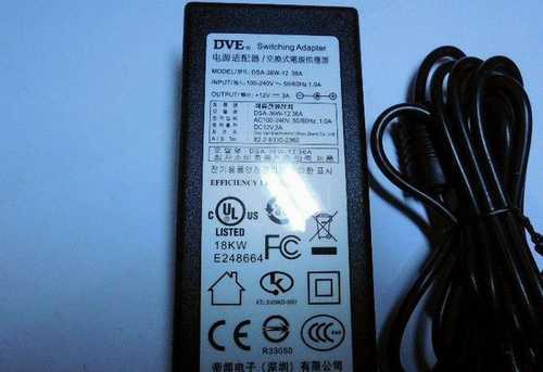 Блок питания для ноутбука dve dsa-36w-12 36a