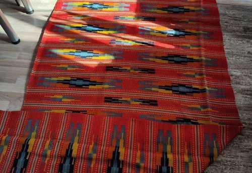 Антикварный килим из шерсти, винтажный сумах килим
