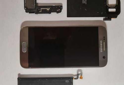 Samsung S7 все кроме основной платы, дисплей целый