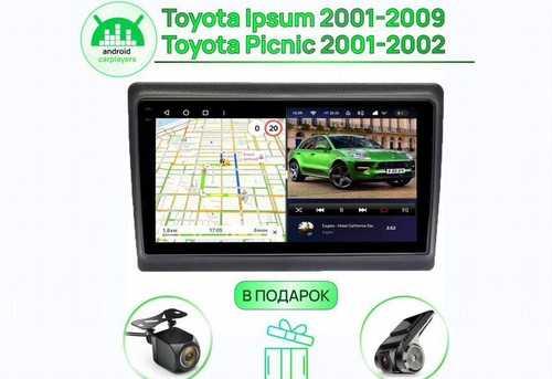 Магнитола 4.32 Toyota Picnic 2001-2002 Андроид