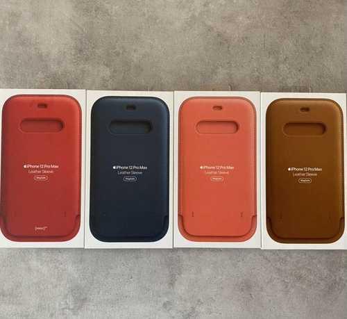 Чехол на iPhone 12 pro max кожа Leather Sleeve