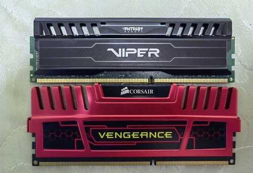 Оперативная память ddr3 8 gb, 4gb (patriot viper