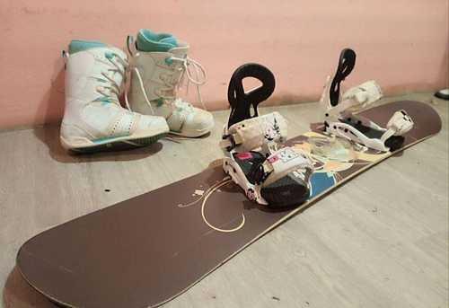 Сноуборд Rossignol 152 см+Ride+ ботинки