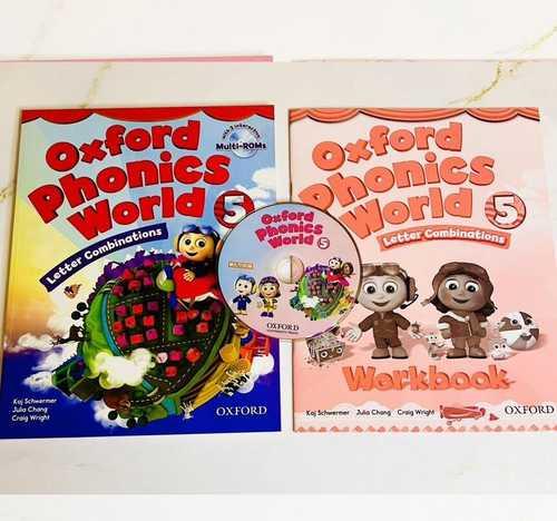 Oxford phonics world 5 + CD новая книга