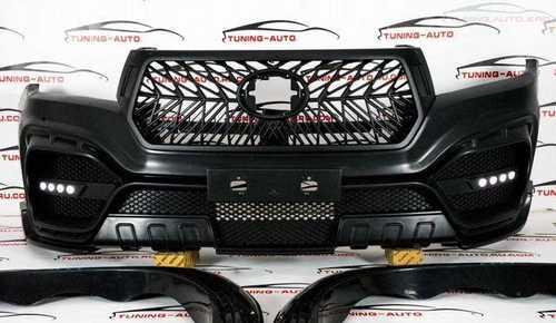 Бампер передний Toyota HiLux стиль Woda G0638