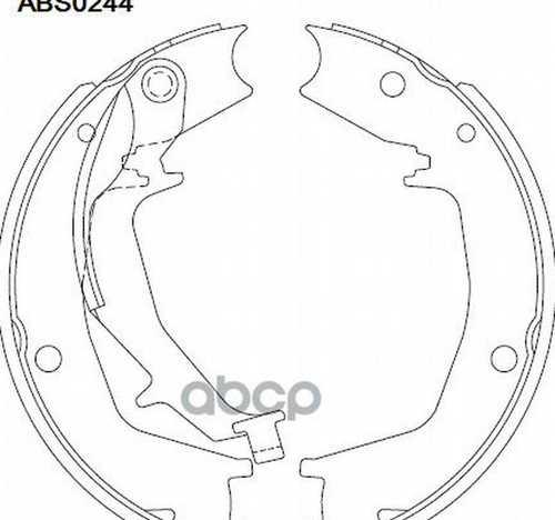 Колодки тормозные барабанные зад ABS0244