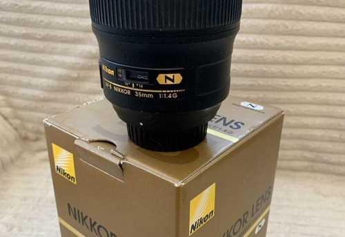 Объектив Nikon AF-S 35mm 1.4G