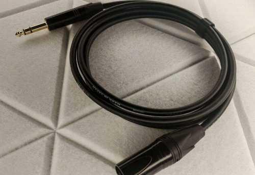 Xlr штекер на Jack 6,3 stereo Canare l-2t2s