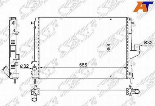 Радиатор Nissan Almera 12-19 / Terrano 14-22