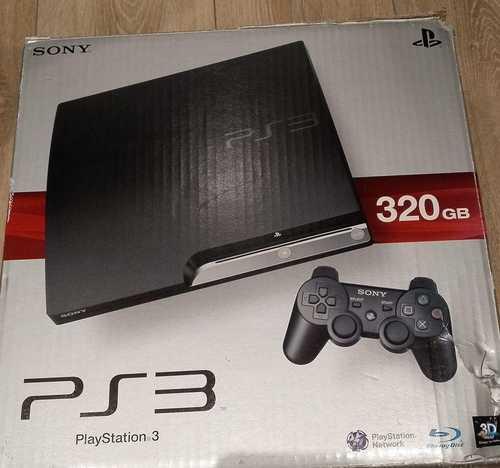 Коробка от PS3 Slim 320gb