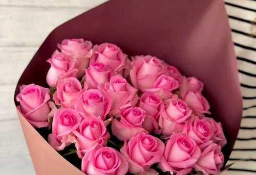 25 роз в букете розовые розы доставка