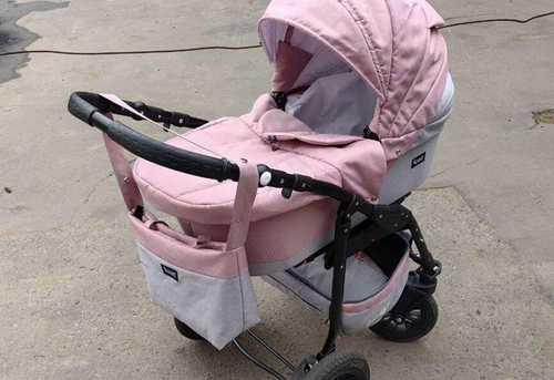Детская коляска Rant Siena 07 3 в 1 серо-розовый