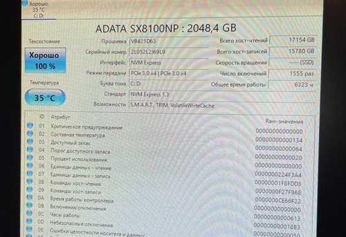 Ssd m2 adata на 2тб