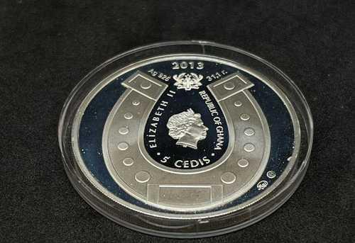 Серебряная монета "Подкова на счастье" / 2013