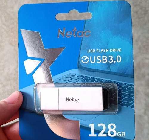 Флешка Netac U185 USB 3.0 128гб Пластик, индикатор