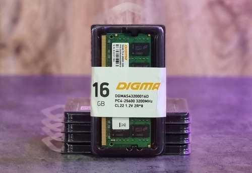 DDR4 sodimm 16GB Digma 3200MHz