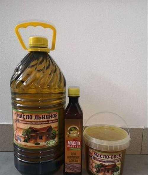 Льняное масло для обработки древесины