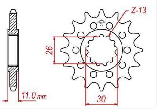 Звезда передняя Yamaha MT