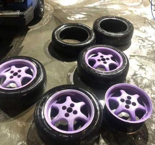 Литье диски r15 4x100 с резиной бу