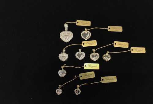 Подвеска сердце из золота с бриллиантами Chopard