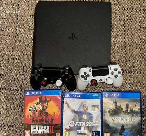 Sony playstation 4 slim с играми