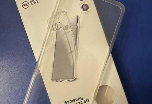 Чехол на Samsung A32 4G прозрачный