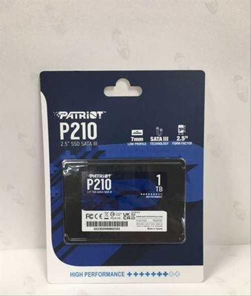 SSD диск 1000гб Patriot P210 P210S1TB25 2.5"