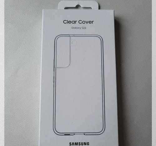 Чехол Clear Cover на Samsung S22 оригинал