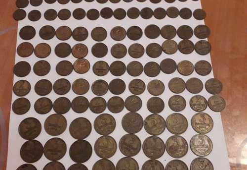 Монеты 1, 2, 3 копейки СССР