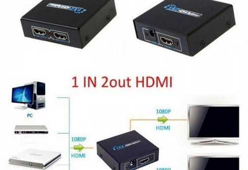 Разветвитель Hdmi1x2Hub 2 Portas 1080p 3d Ver 1.4