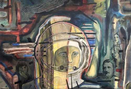 Картина "Первый в мире космонавт" Шмохин В.М
