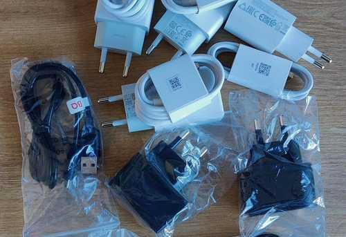Зарядки для телефонов Оригинальные USB-C microUSB