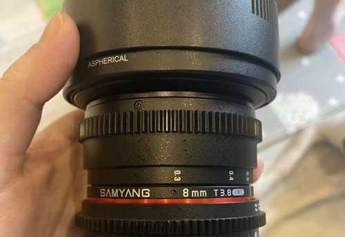 Samyang 8mm T3.8 Fish-eye Sony-A