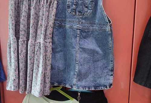 Сарафаны, джинсы, куртки юбка, платье 158-164