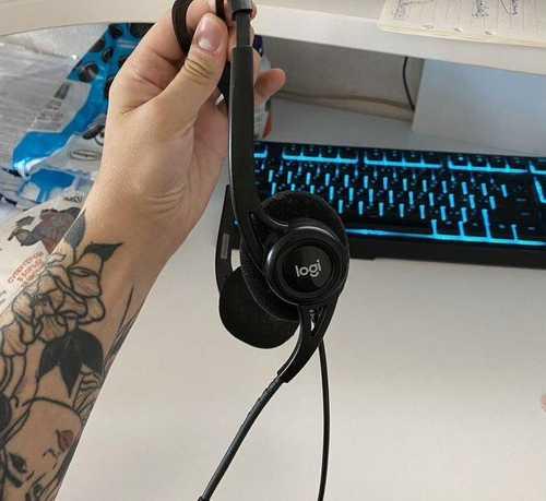 Usb гарнитура для пк logitech stereo headset 960