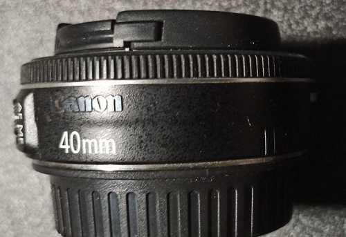 Объектив Сanon EF 40 mm f/2.8 STM
