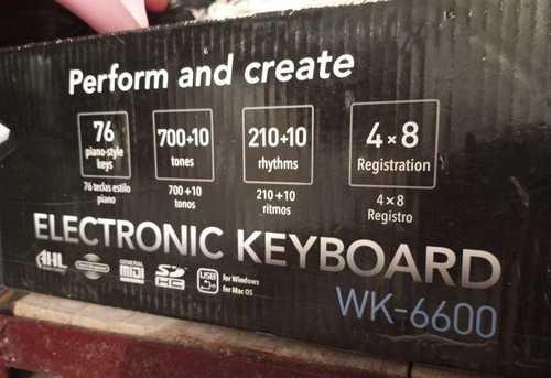 Цифровое пианино casio WK-6600