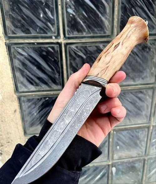 Нож «Сапер» из нержавеющей дамасской стали