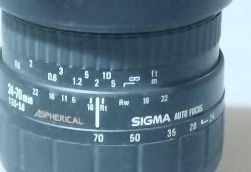 Фотообъектив sigma 24-70 байонетом Минольта