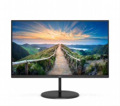 LCD AOC 23.8" q24v4ea черный IPS 2560x1440 75Hz 16