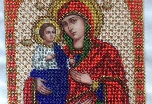 Икона Пресвятая Богородица Троеручица